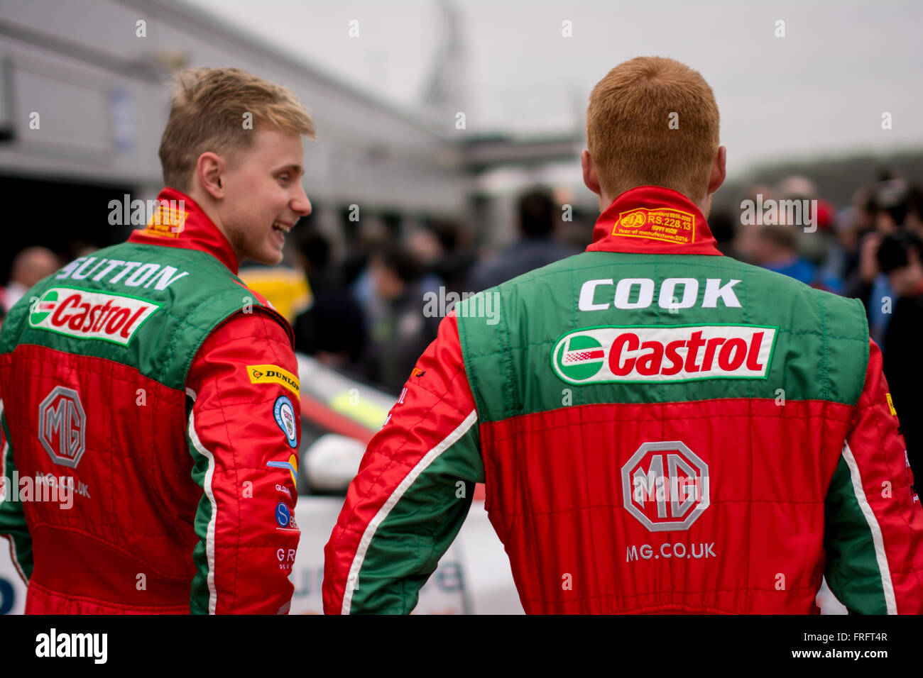 Castle Donington, Derby, UK. 22nd March, 2016. BTCC racing drivers ...