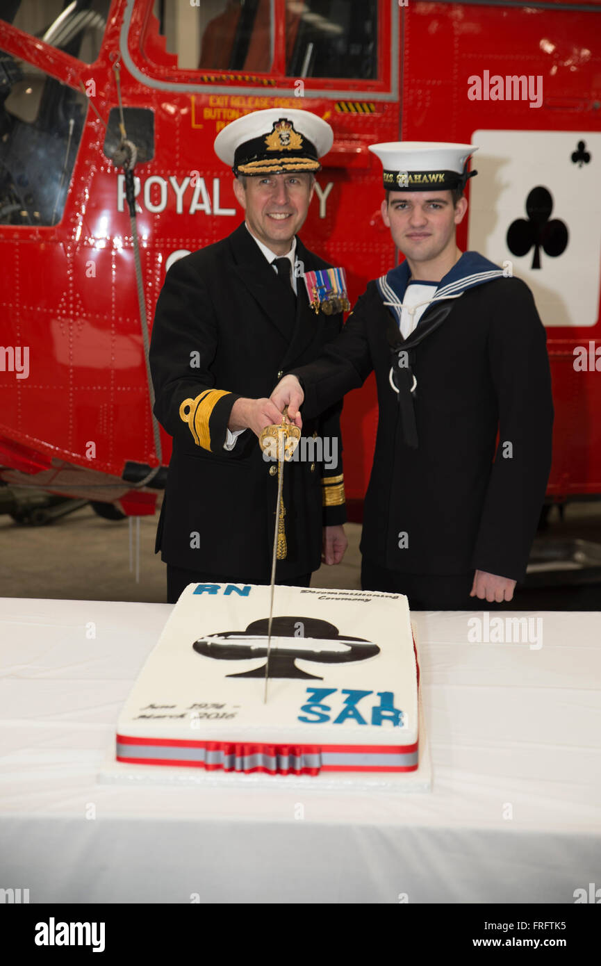 771 Royal Navy Search an Rescue Squadron Decommission on 31st March ...