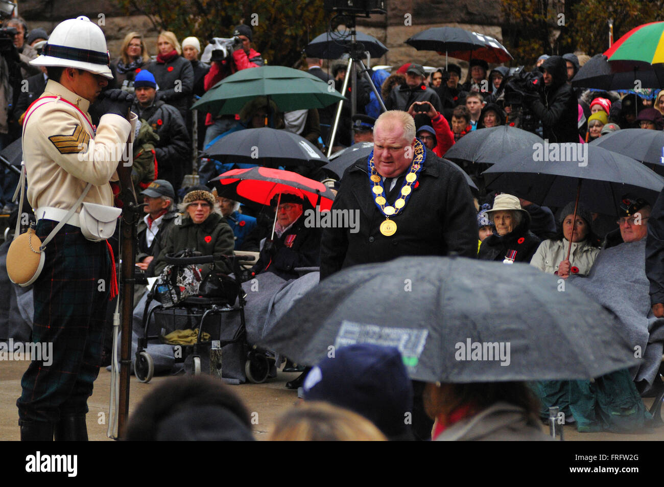 FILE PIC: Toronto, Canada. 11th November, 2013. One of Mayor Rob Ford's ...