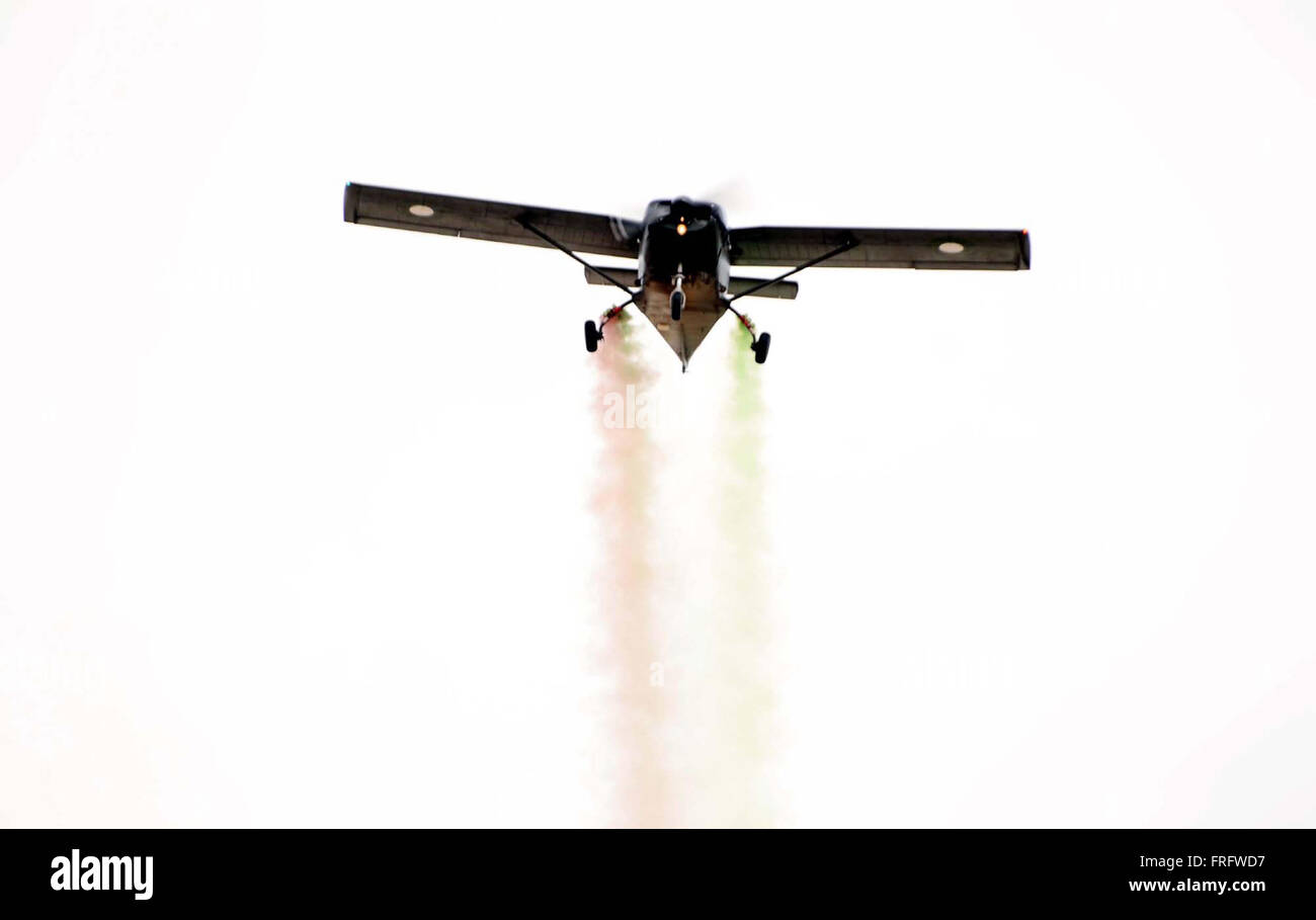 Pakistani Military Aircraft performs during the opening ceremony of ...