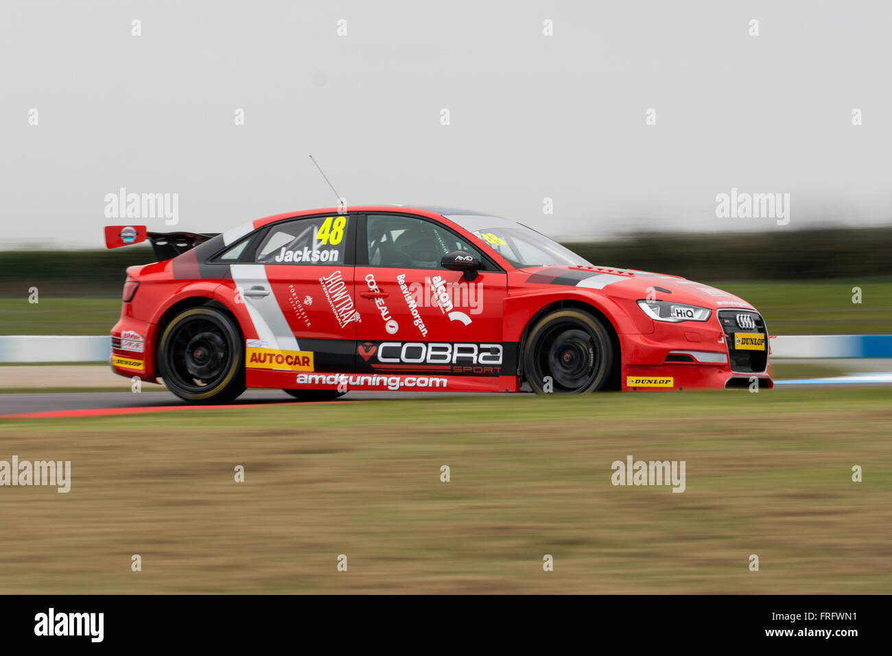 Castle Donington, Derby, UK. 22nd March, 2016. BTCC racing driver Ollie ...