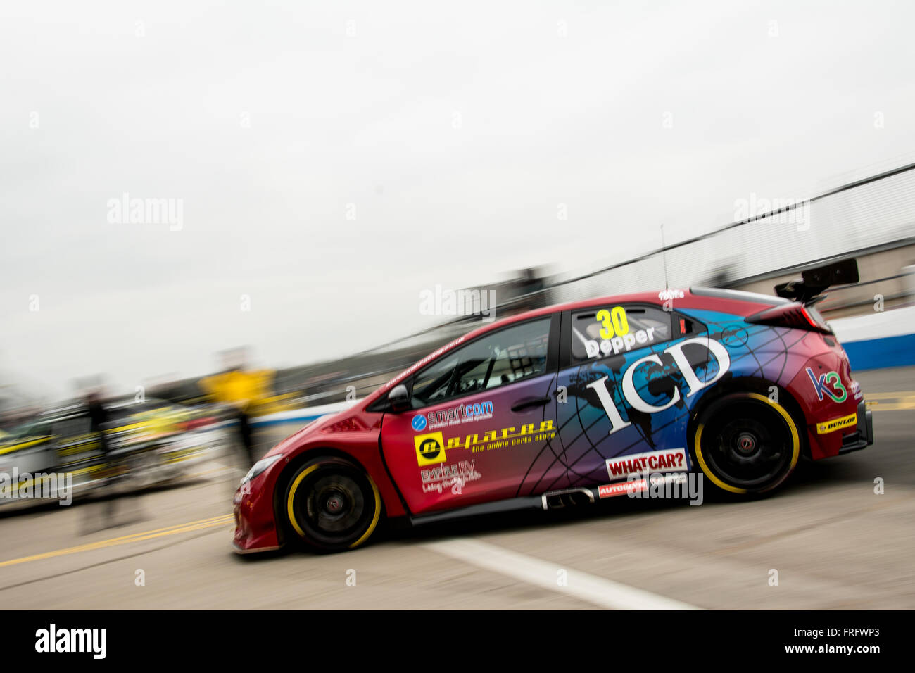 Castle Donington, Derby, UK. 22nd March, 2016. BTCC racing driver ...