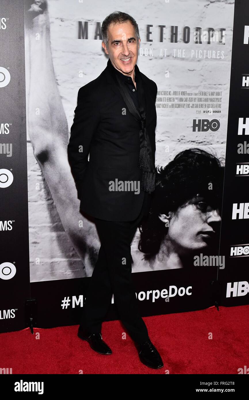 New York, NY, USA. 22nd Mar, 2016. David Croland at arrivals for ...