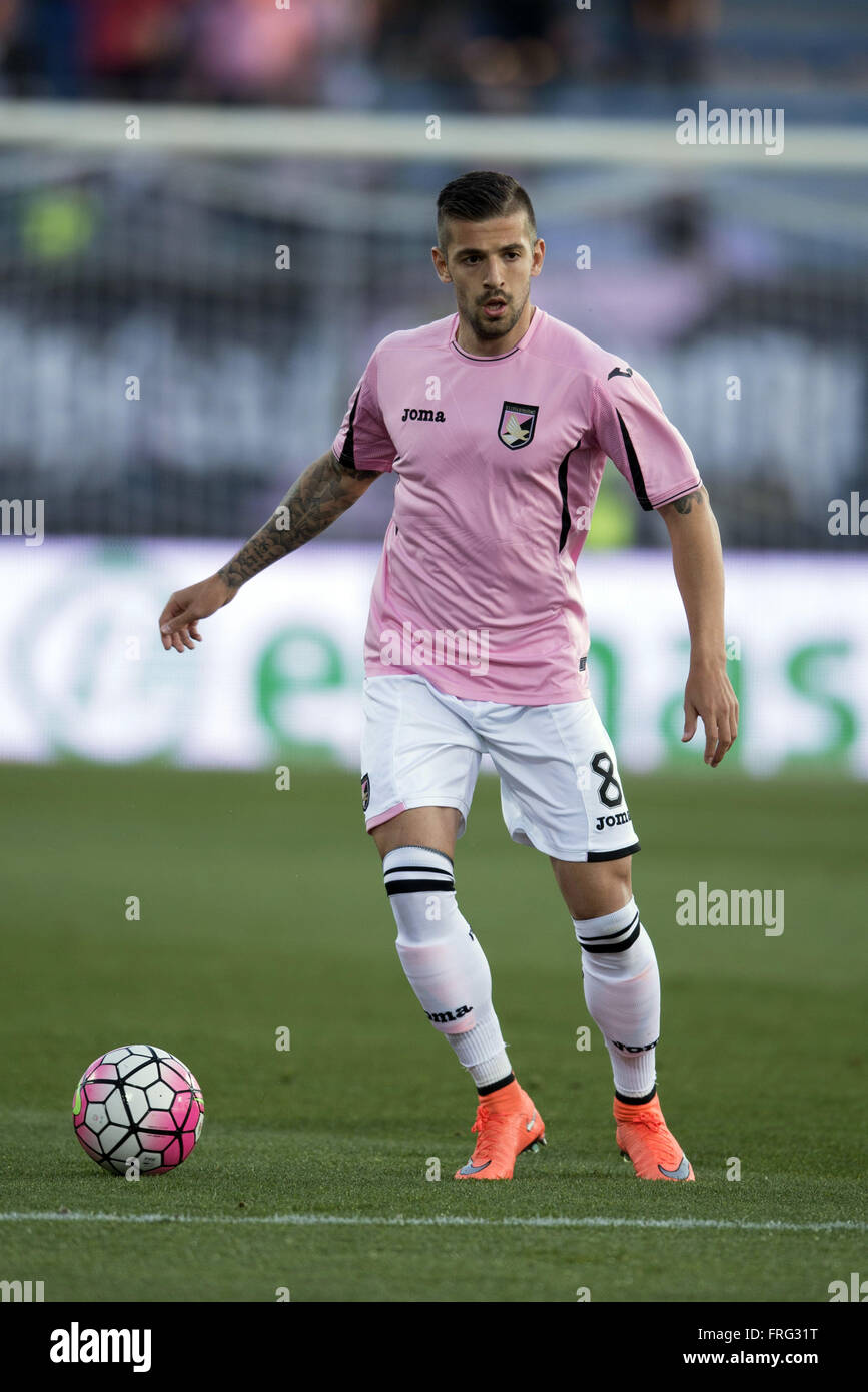 Empoli, Italy. 19th Mar, 2016. Aleksandar Trajkovski (Palermo) Football ...