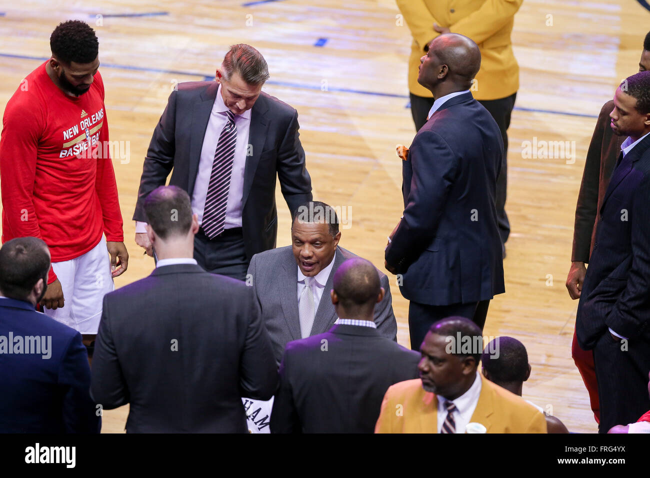 New Orleans, LA, USA. 22nd Mar, 2016. New Orleans Pelicans head coach ...