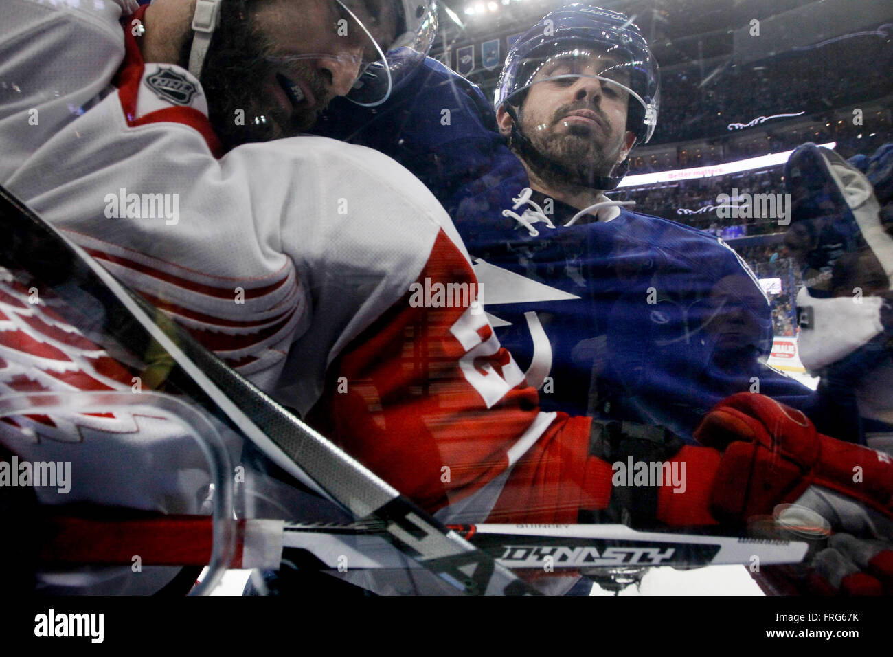 Tampa, Florida, USA. 22nd Mar, 2016. Tampa Bay Lightning center Alex ...