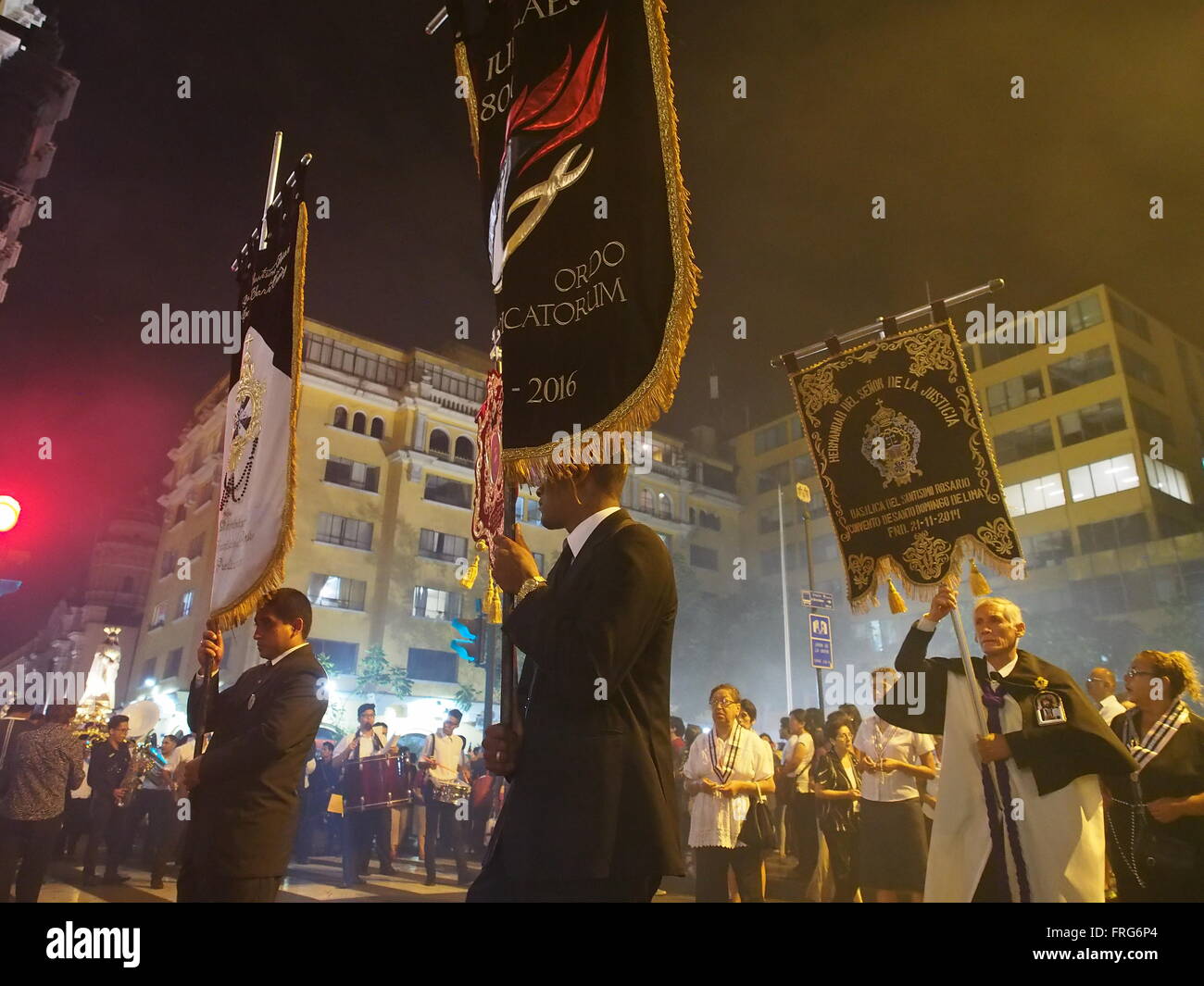 Lima, Peru. 22nd Mar, 2016. As every year at Easter, wrapped in vapors ...