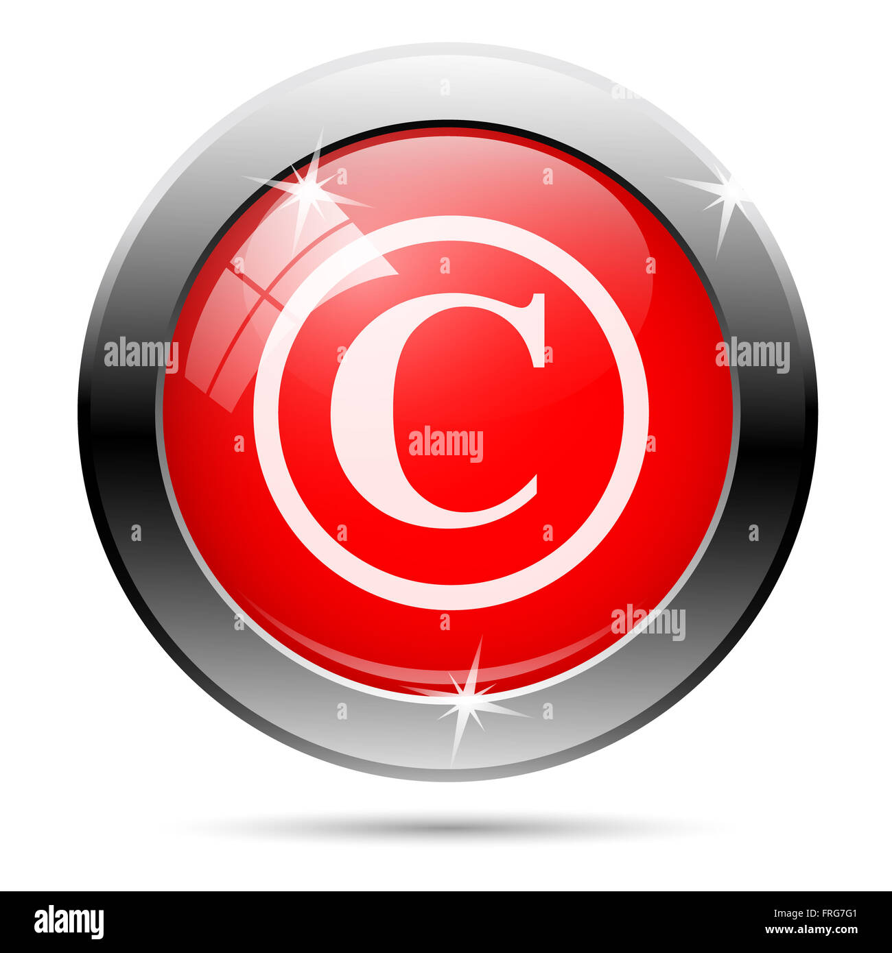 White copyright symbol shadow hi-res stock photography and images - Alamy