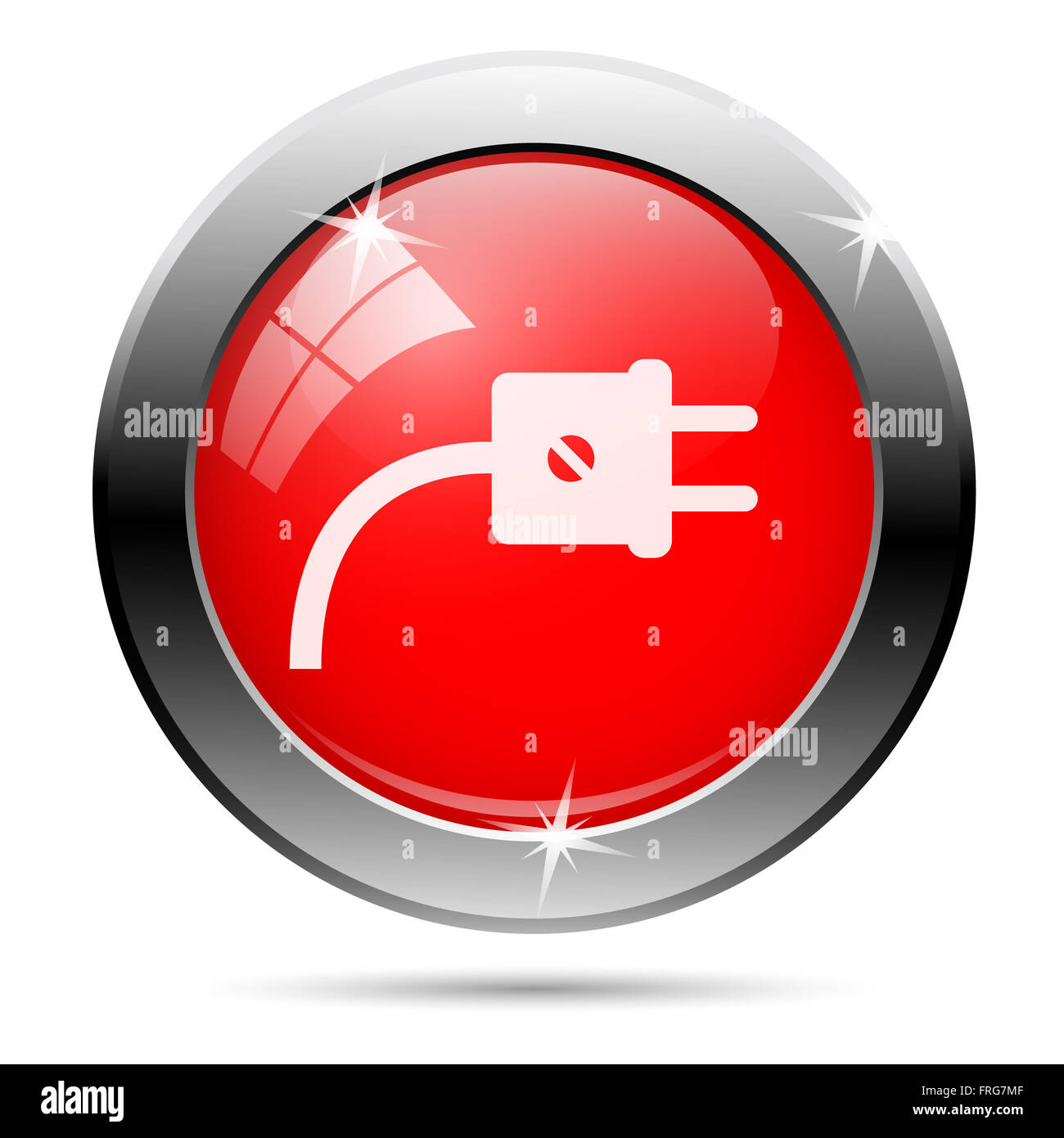 Set round glossy connect Cut Out Stock Images & Pictures - Alamy