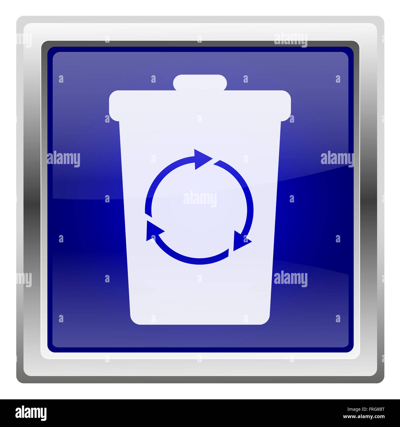 Waste sign on silver Cut Out Stock Images & Pictures - Alamy