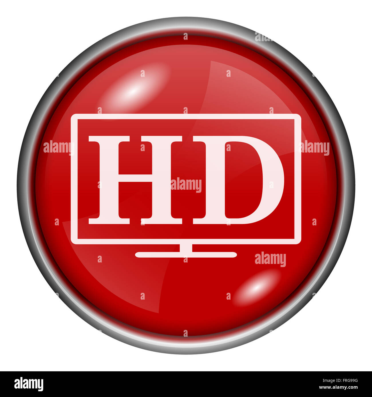 Red round glossy icon with white design on red background Stock Photo ... Red round glossy icon with white design on red background Stock Photo ...