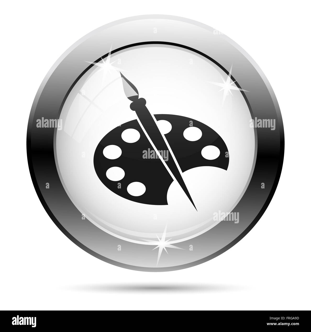 Water glass paint brush Black and White Stock Photos & Images - Alamy