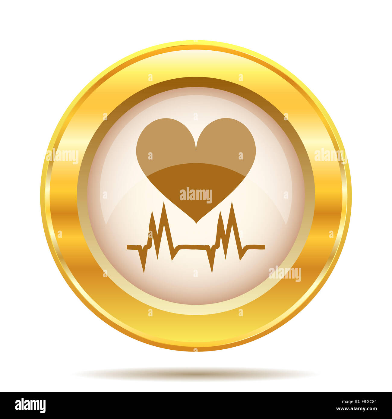 Medical icon glossy brown round hi-res stock photography and images - Alamy