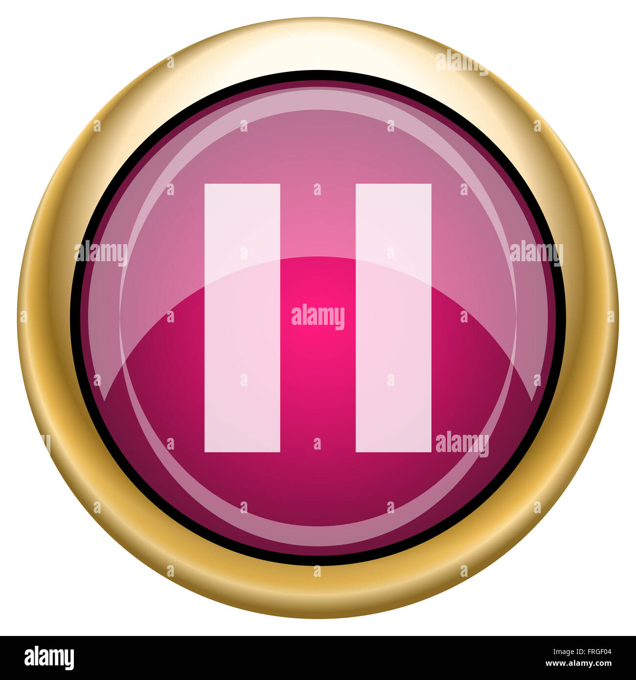 Magenta gold shiny icon hi-res stock photography and images - Alamy
