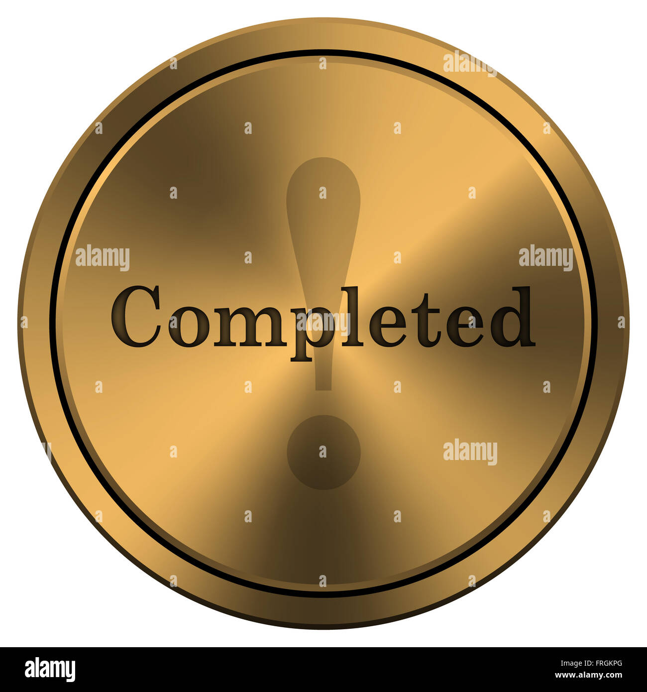 Copper metallic internet icon on white background Stock Photo - Alamy