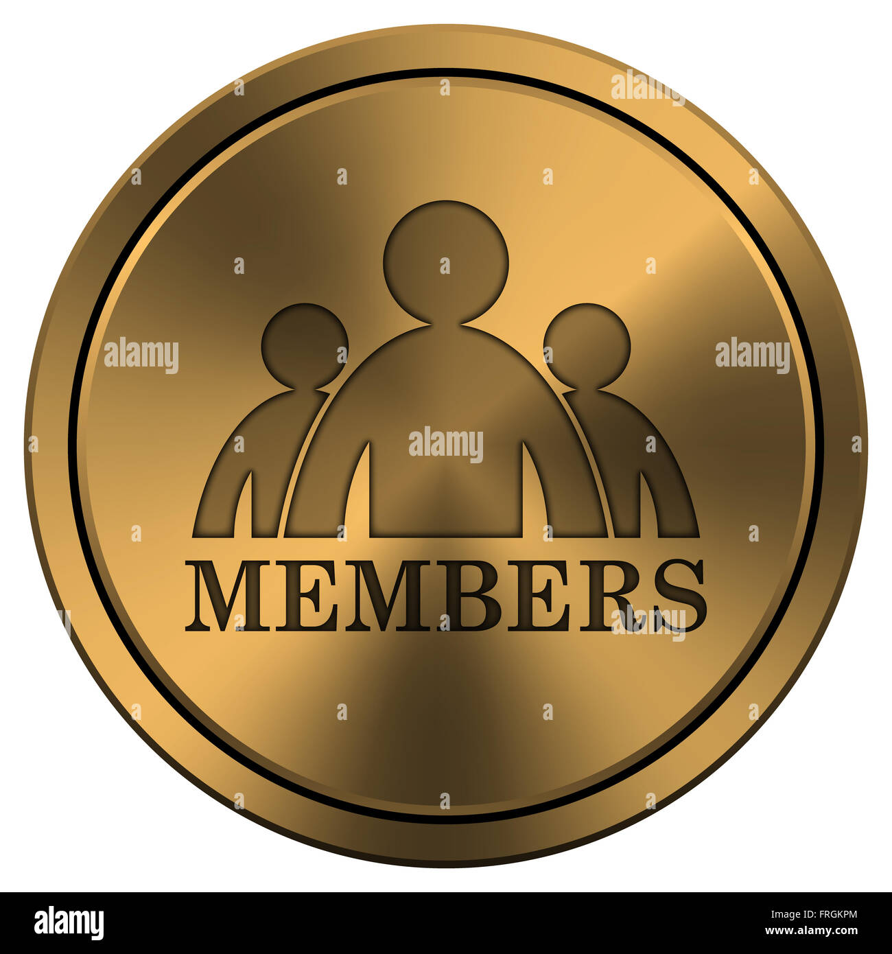 Copper metallic internet icon on white background Stock Photo - Alamy