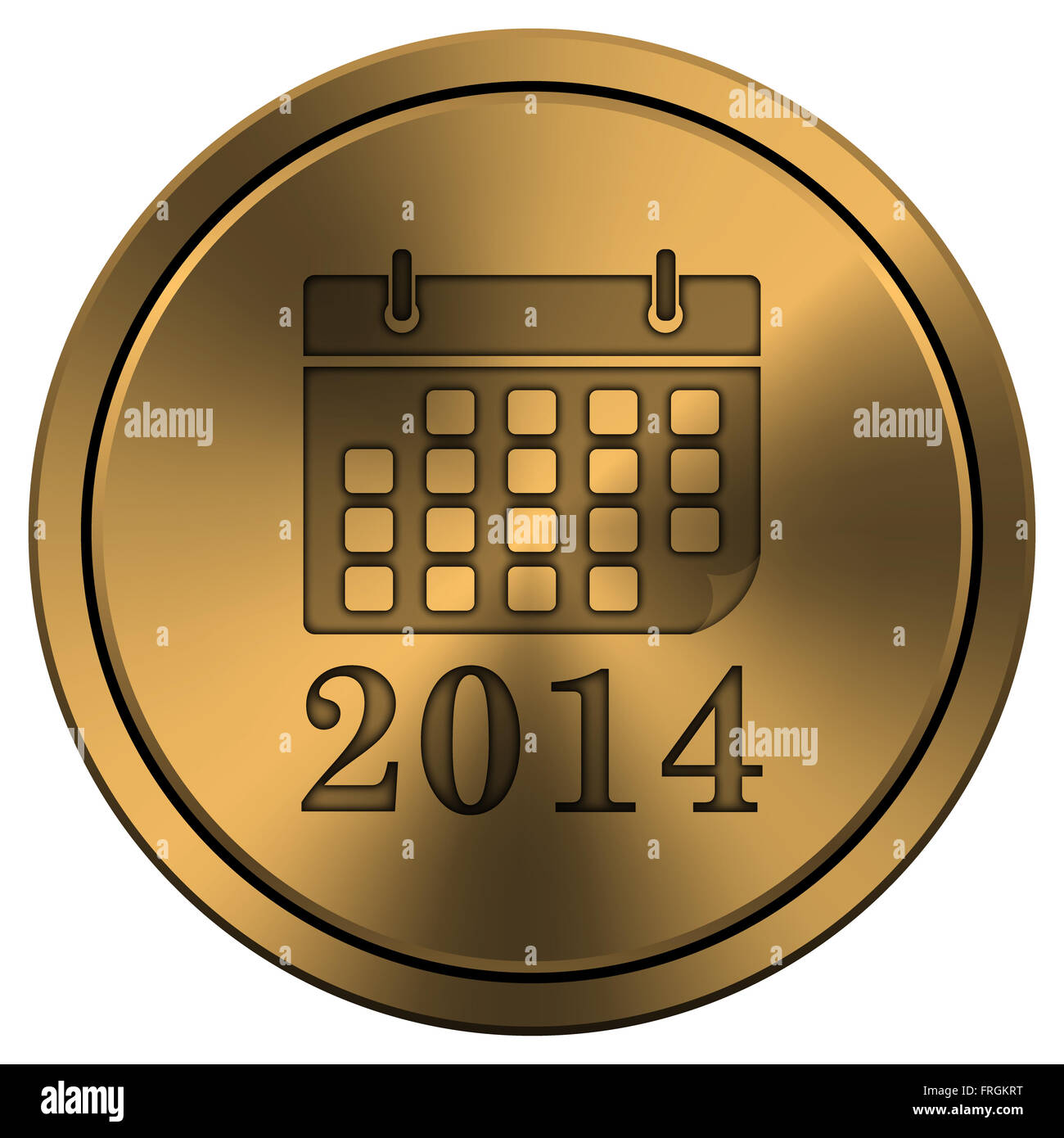 Copper metallic internet icon on white background Stock Photo - Alamy