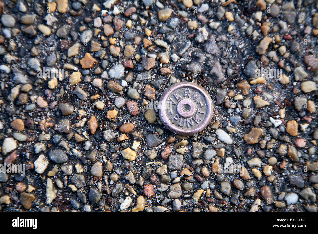 measuring point on the street Stock Photo - Alamy