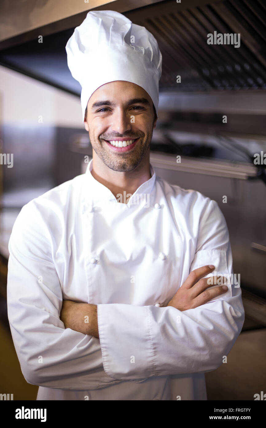 Portrait of handsome chef Stock Photo - Alamy