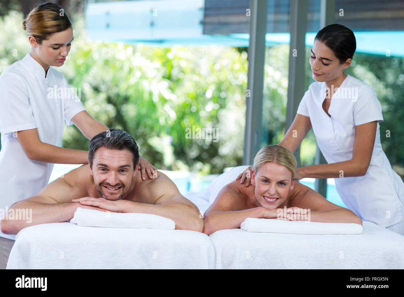Young masseur hi-res stock photography and images - Alamy