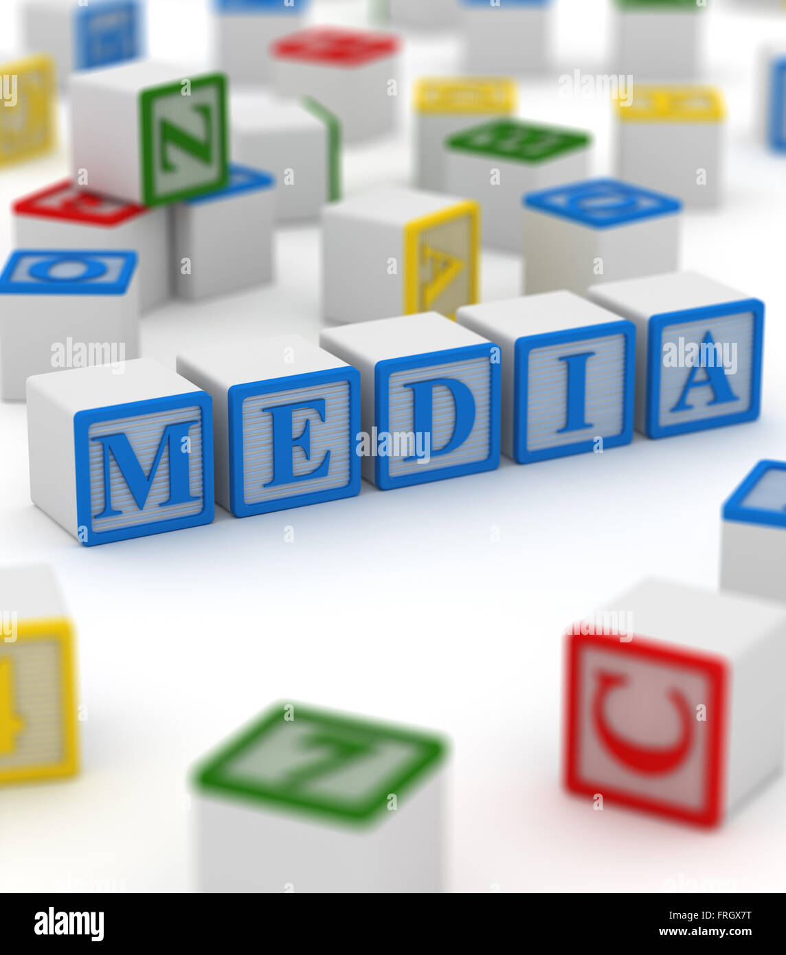 Colorful block - media , This is a computer generated and 3d rendered ...