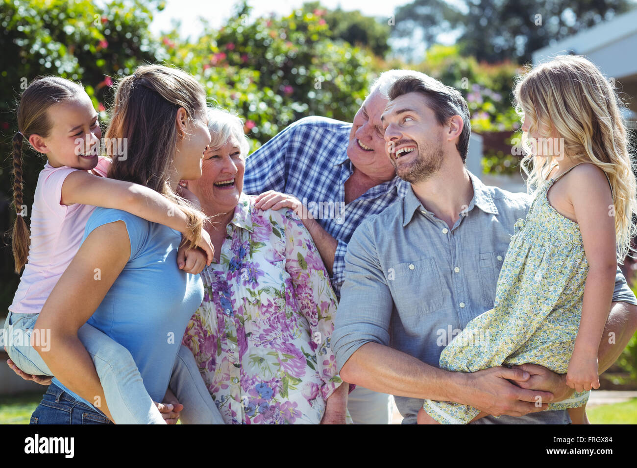 Satisfied family hi-res stock photography and images - Alamy
