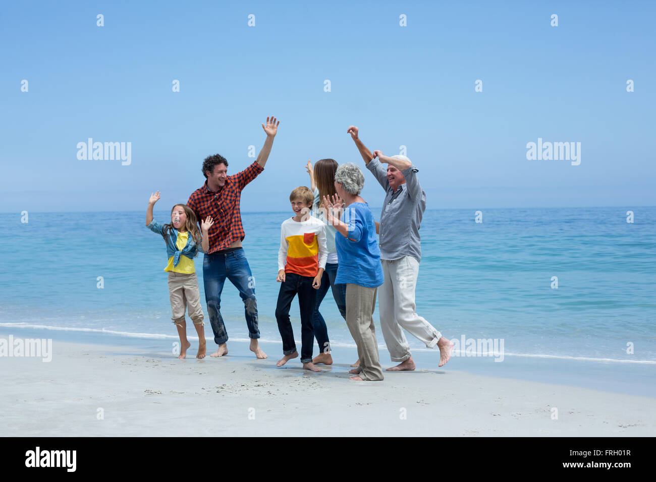 Mother daughter dancing beach hi-res stock photography and images - Alamy