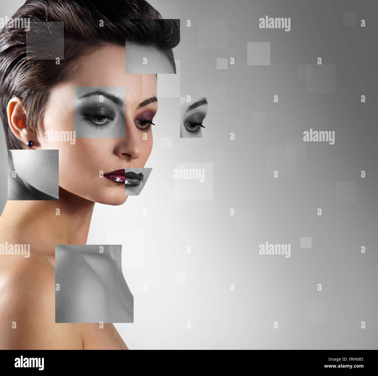 Faces makeup hi-res stock photography and images - Alamy