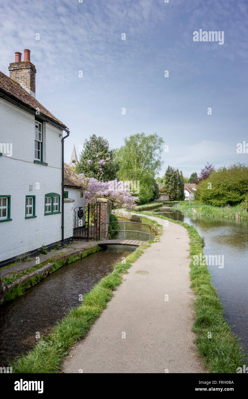 Loose river running through the village of Loose, Kent, UK Stock Photo ...