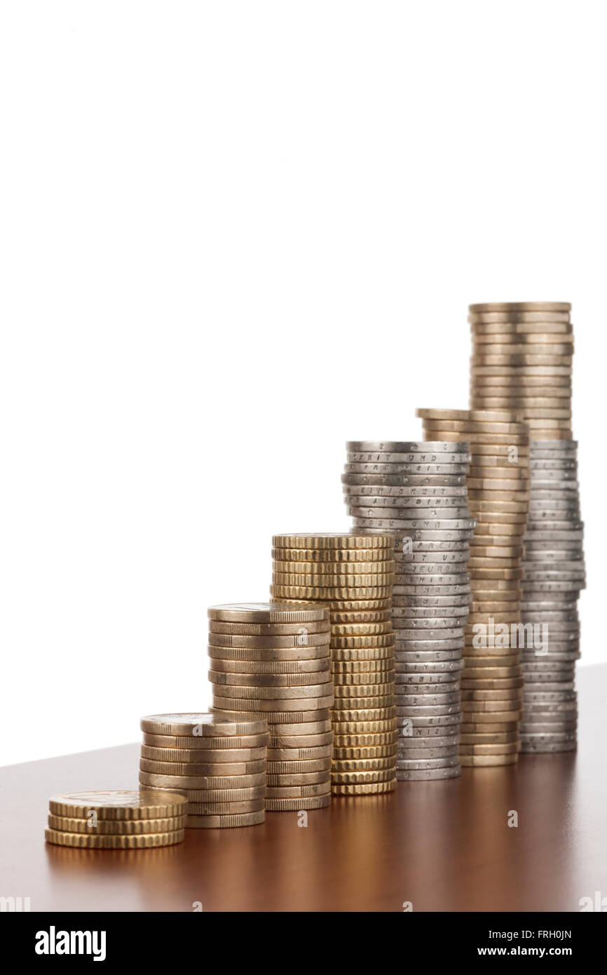 Stacked coins hi-res stock photography and images - Alamy