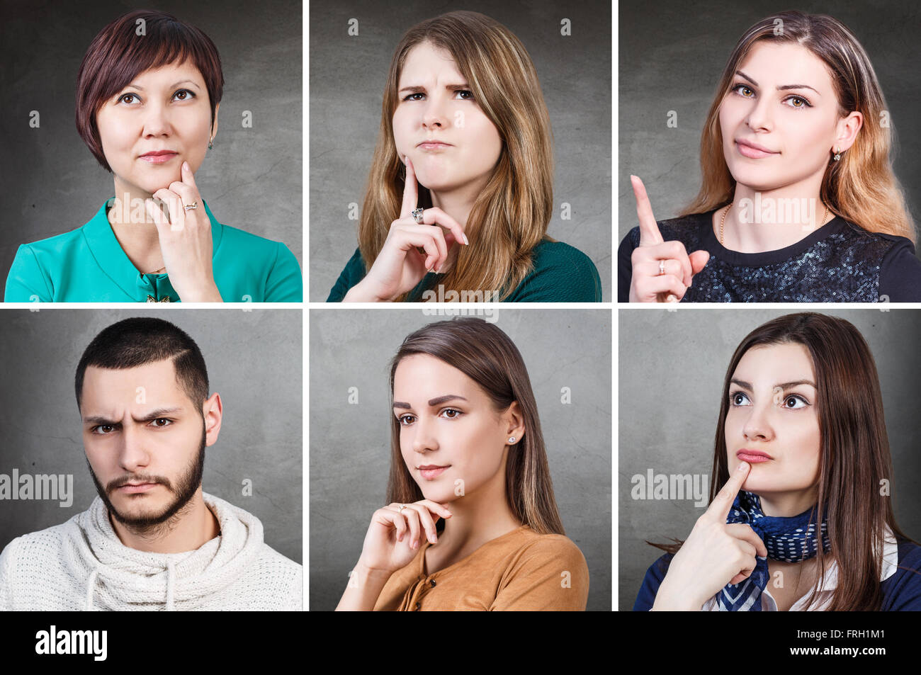 People portrait collage Stock Photo - Alamy
