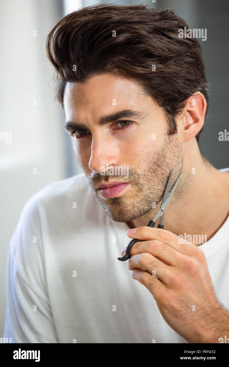 Close up man cutting young hi-res stock photography and images - Alamy