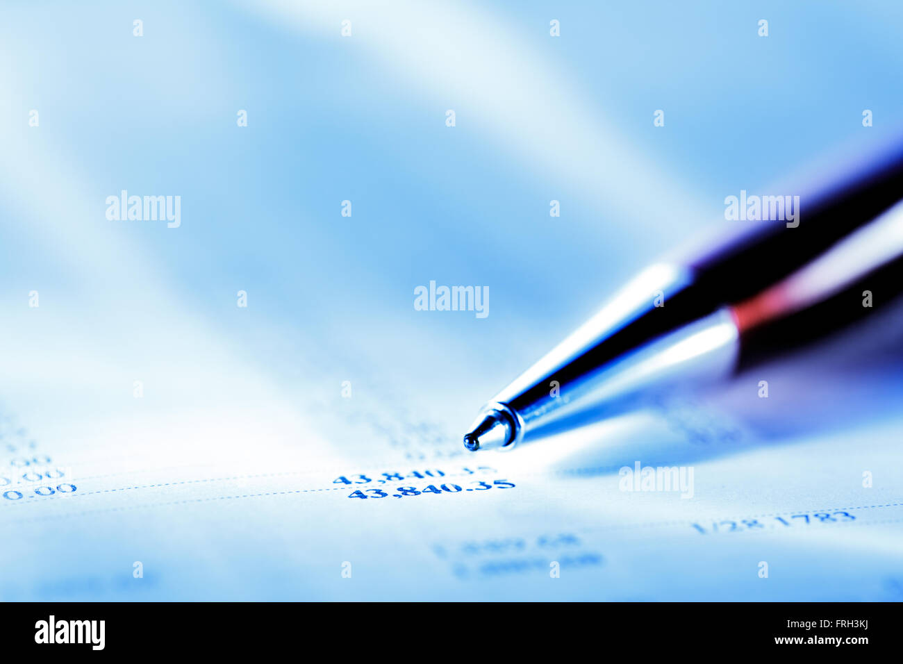 Number table and red pen hi-res stock photography and images - Alamy