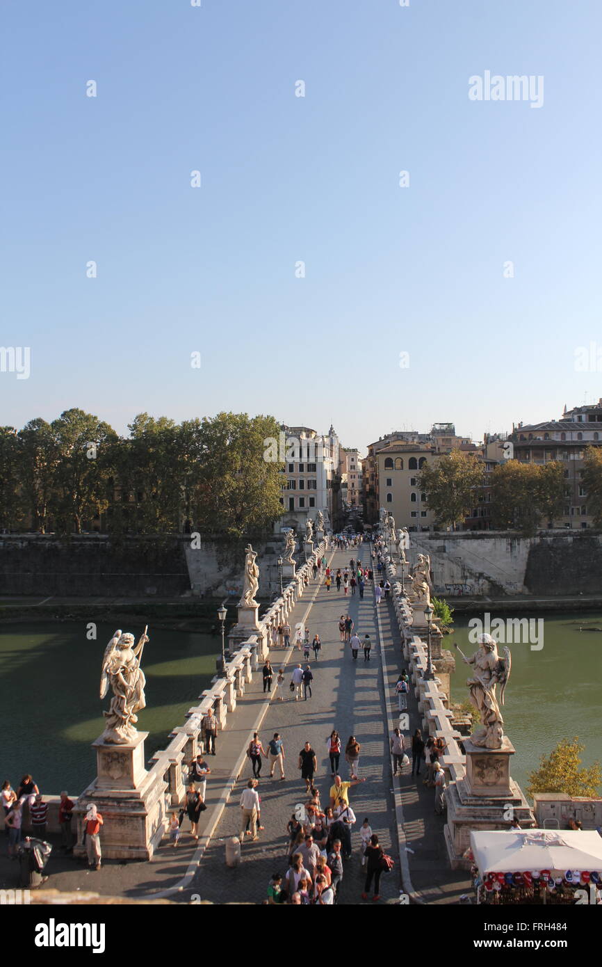 Bridge in Rome Stock Photo - Alamy