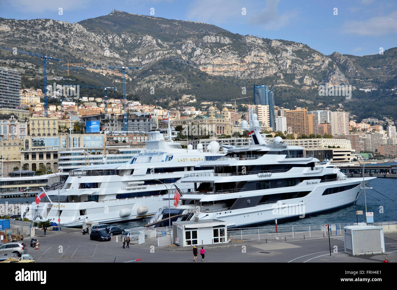 Luxury yachts in the harbour in Monaco, France Stock Photo - Alamy