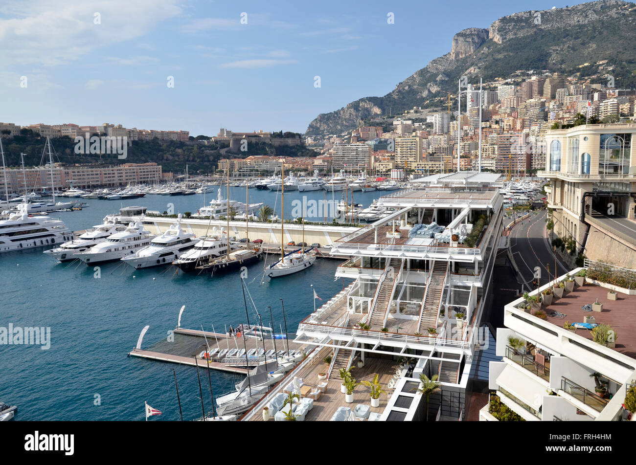 A view of the harbour in Monaco, France Stock Photo - Alamy