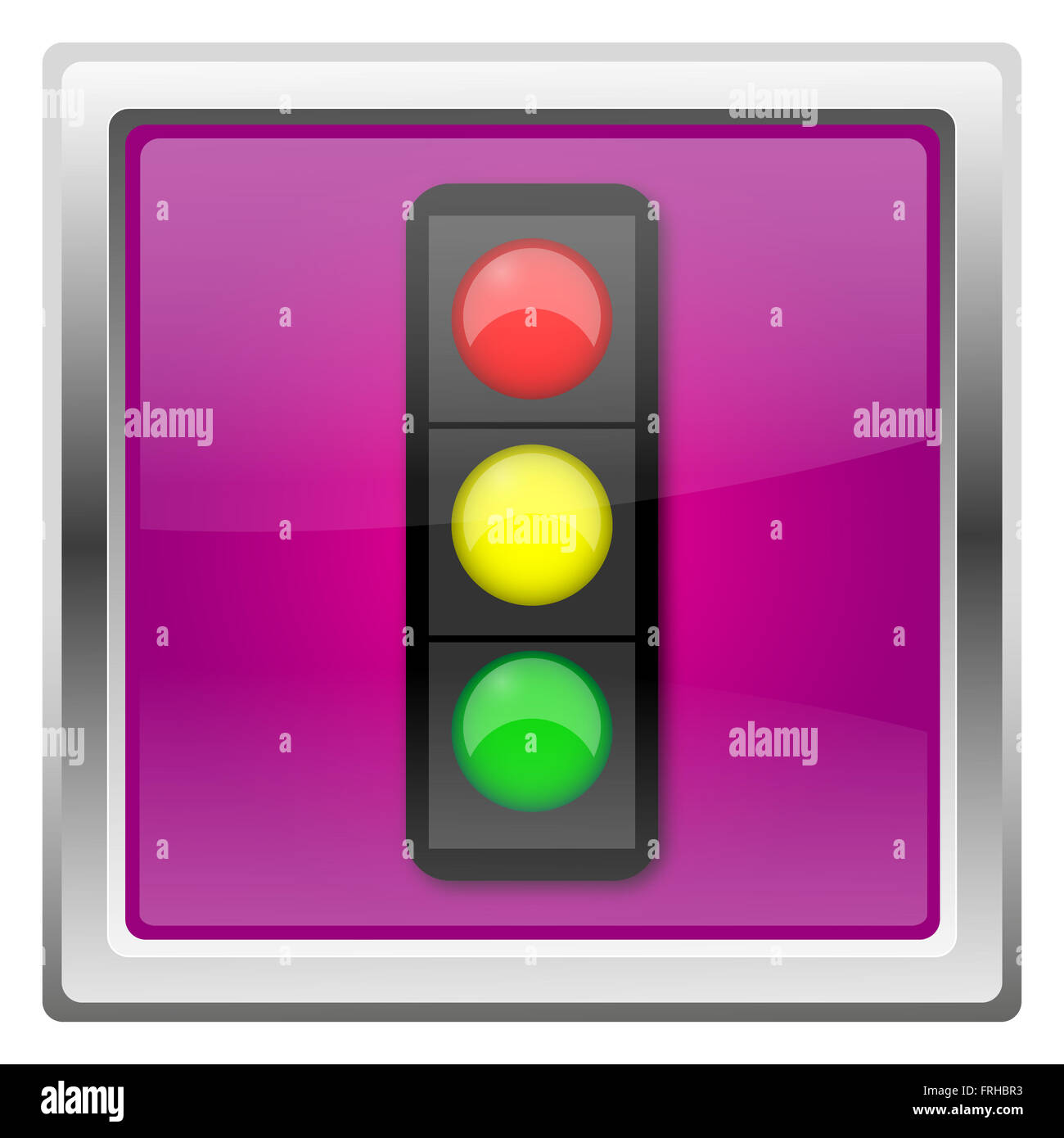 Magenta shiny glossy icon isolated on white background Stock Photo - Alamy