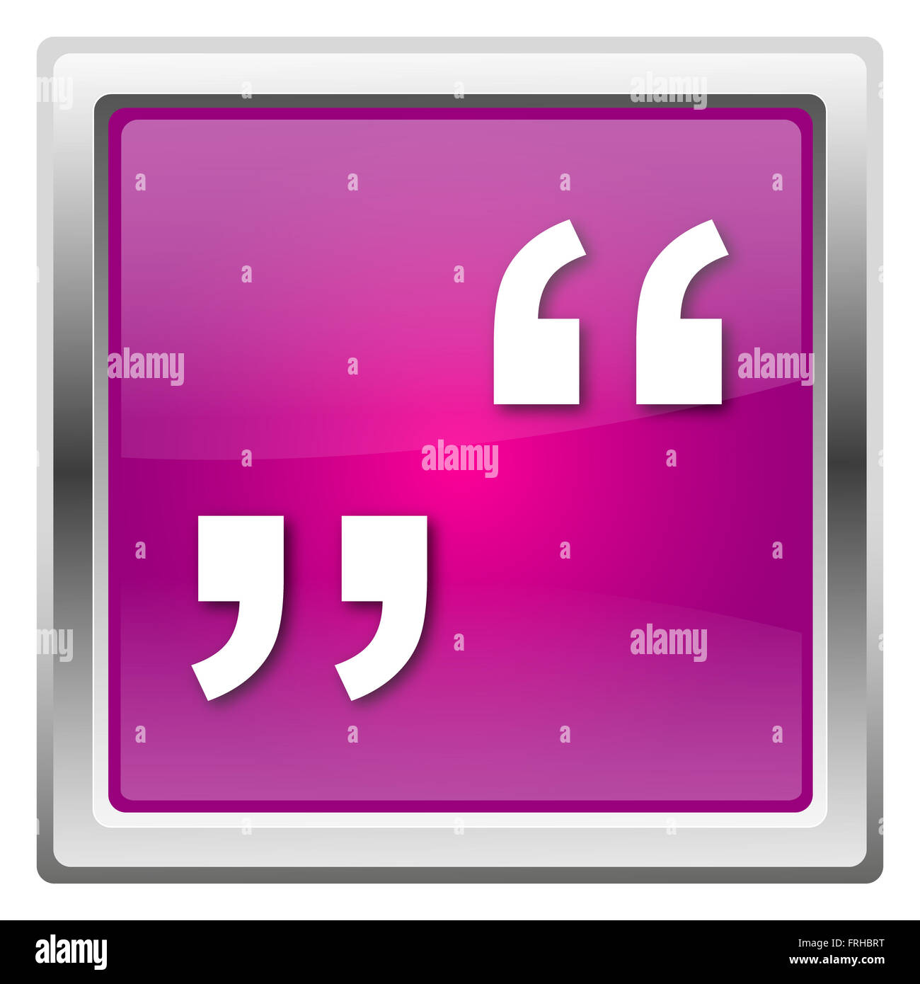 Magenta shiny glossy icon isolated on white background Stock Photo - Alamy
