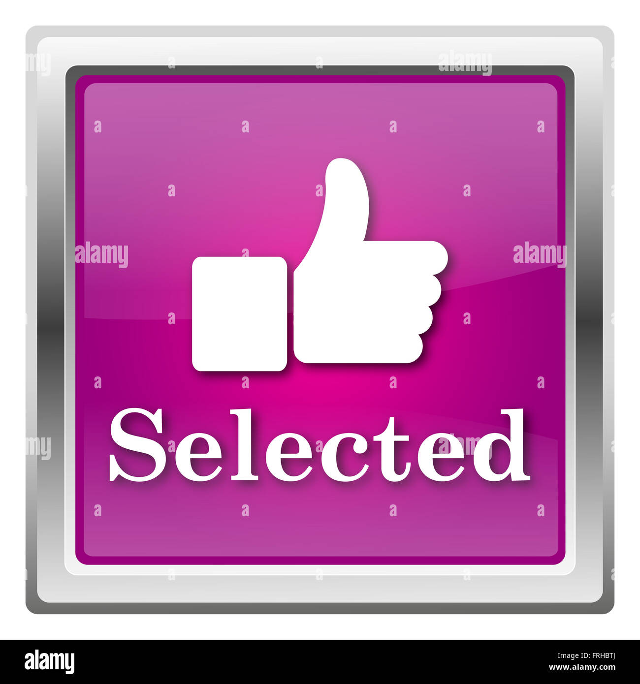 Magenta shiny glossy icon isolated on white background Stock Photo - Alamy