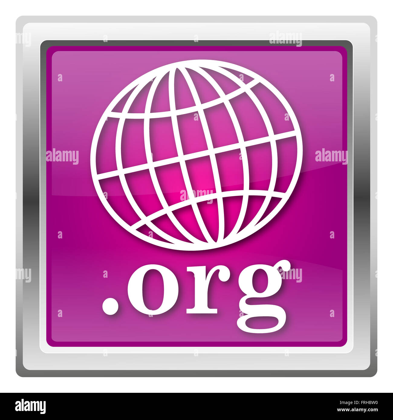 Magenta shiny glossy icon isolated on white background Stock Photo - Alamy