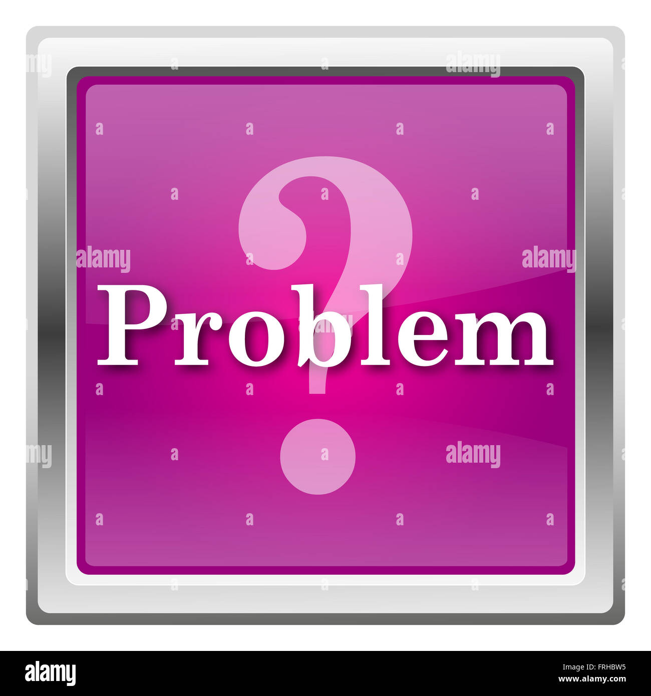Magenta shiny glossy icon isolated on white background Stock Photo - Alamy
