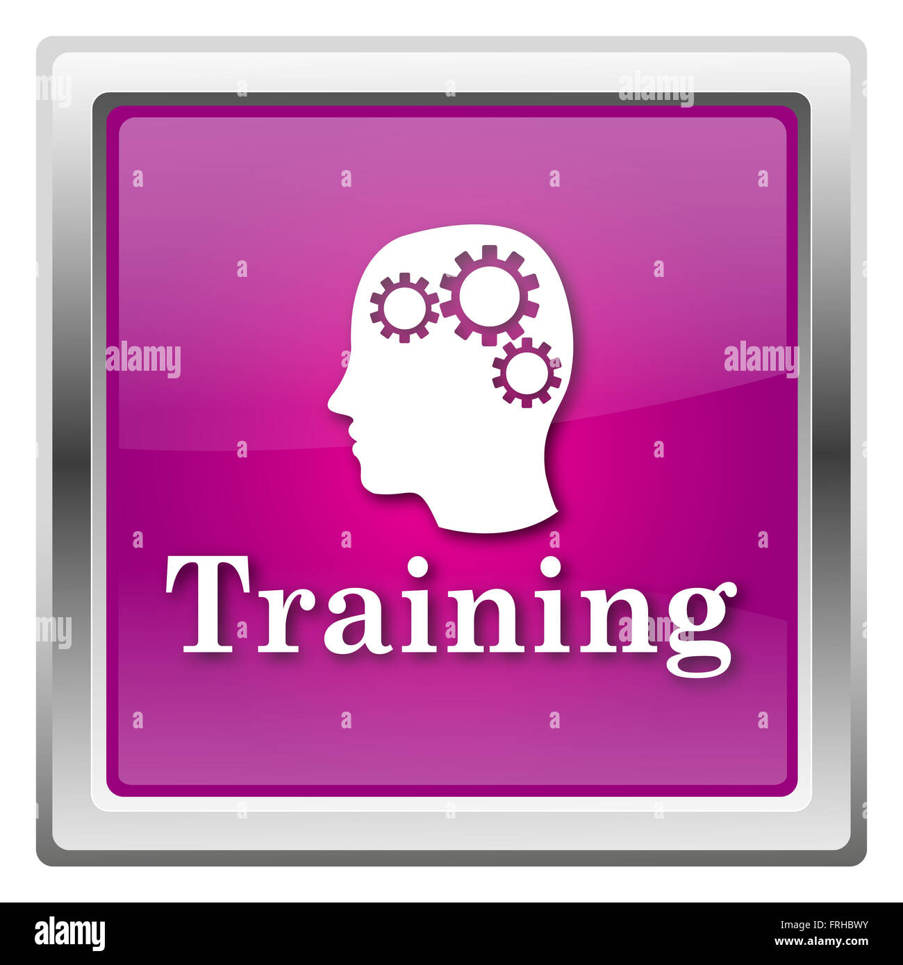 Magenta shiny glossy icon isolated on white background Stock Photo - Alamy