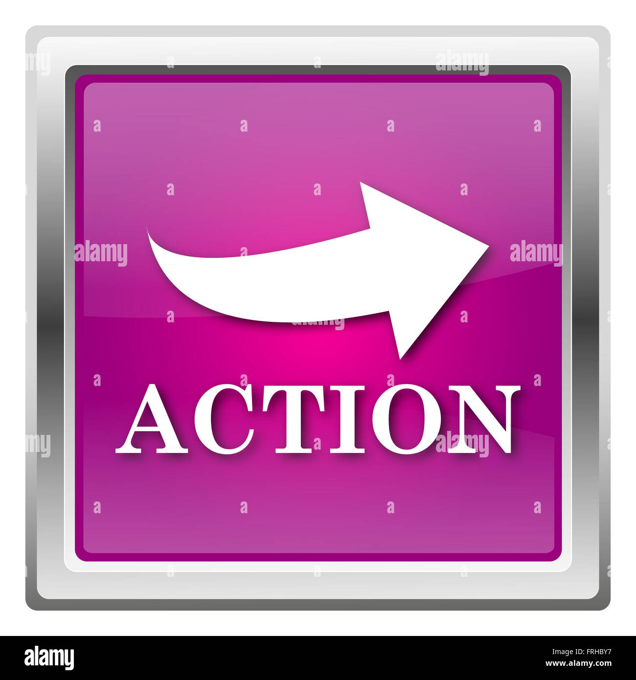 Magenta shiny glossy icon isolated on white background Stock Photo - Alamy
