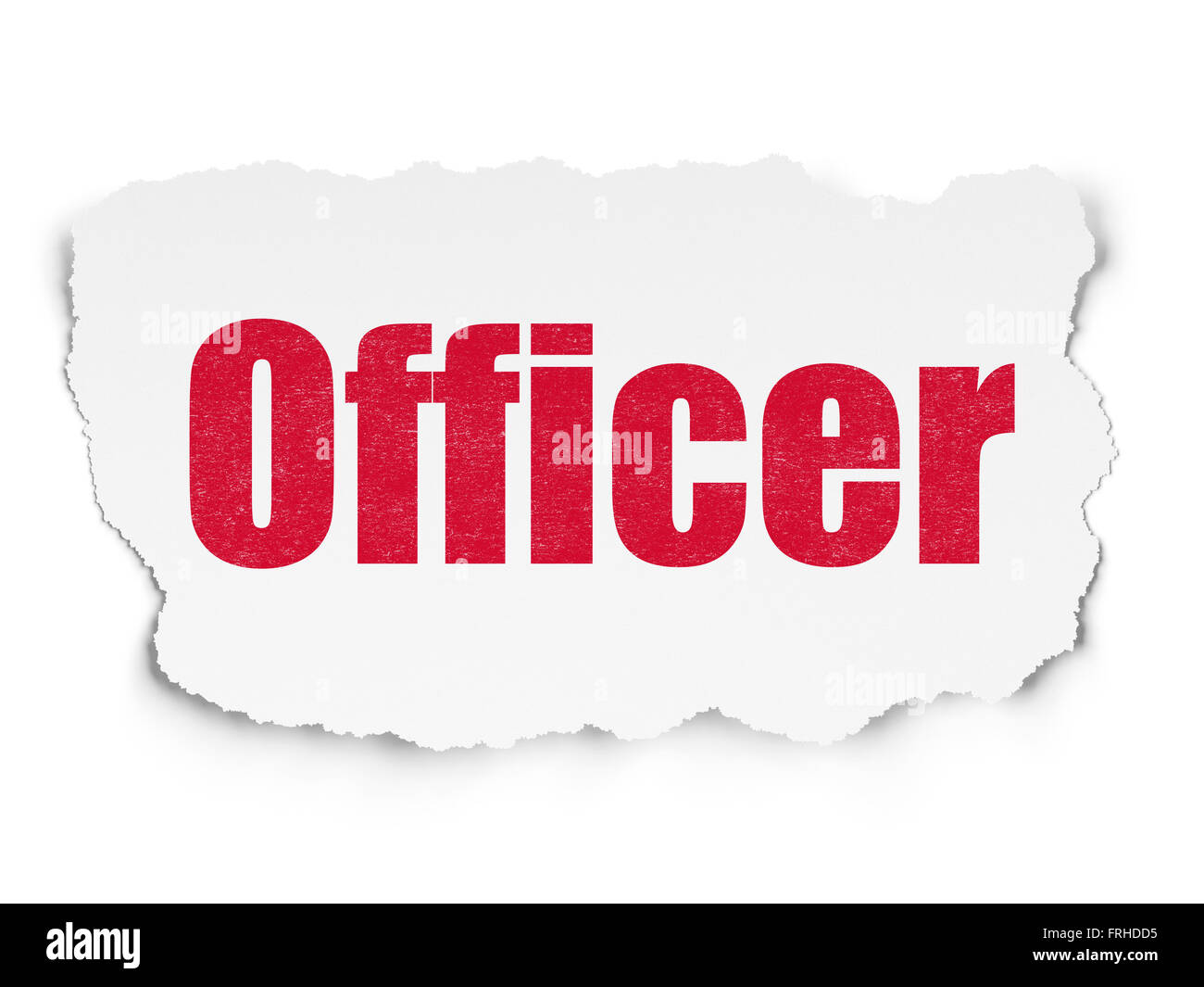 Law concept: Officer on Torn Paper background Stock Photo - Alamy