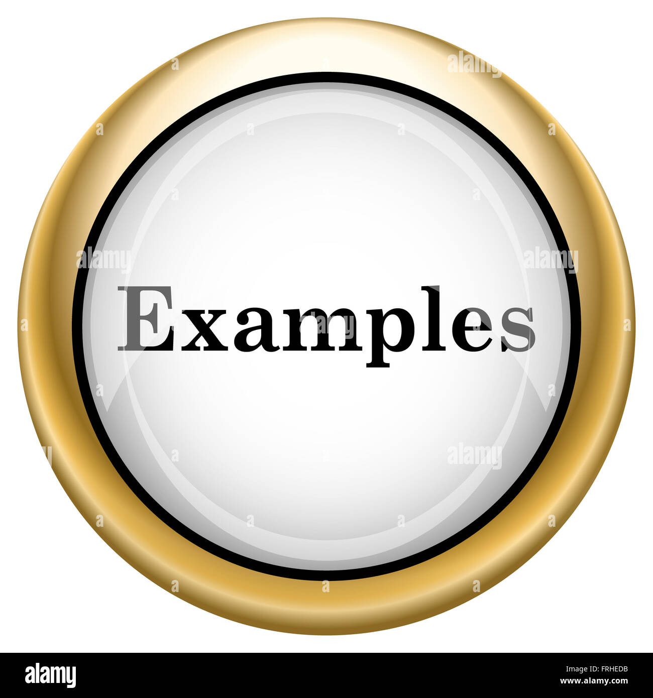 Shiny glossy icon. Internet button on white background Stock Photo - Alamy