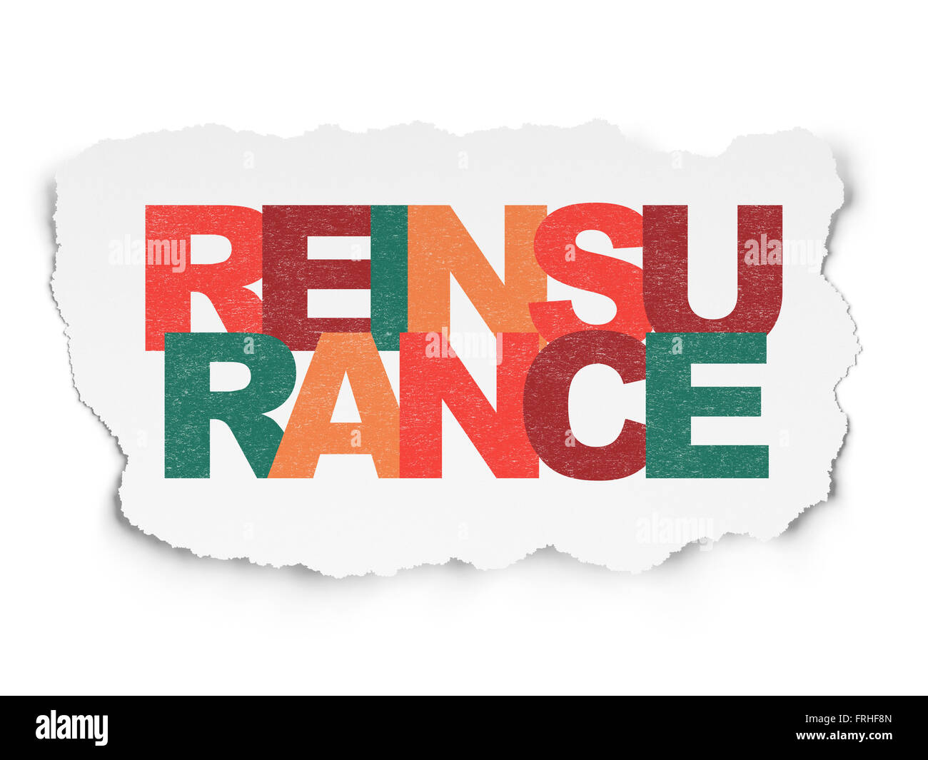 Insurance concept: Reinsurance on Torn Paper background Stock Photo - Alamy