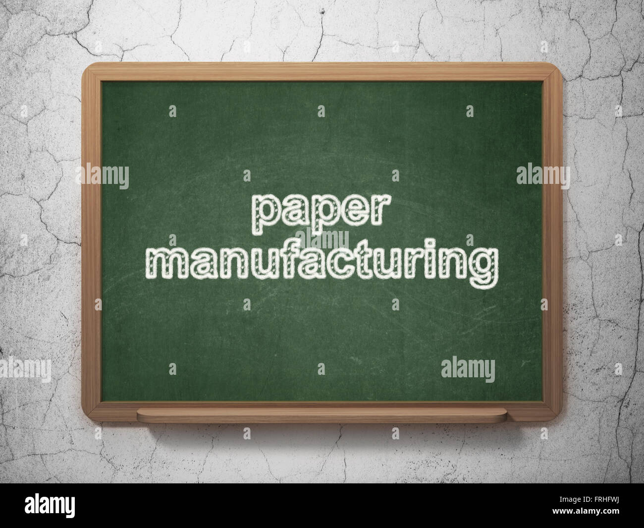 Manufacuring concept: Paper Manufacturing on chalkboard background ...