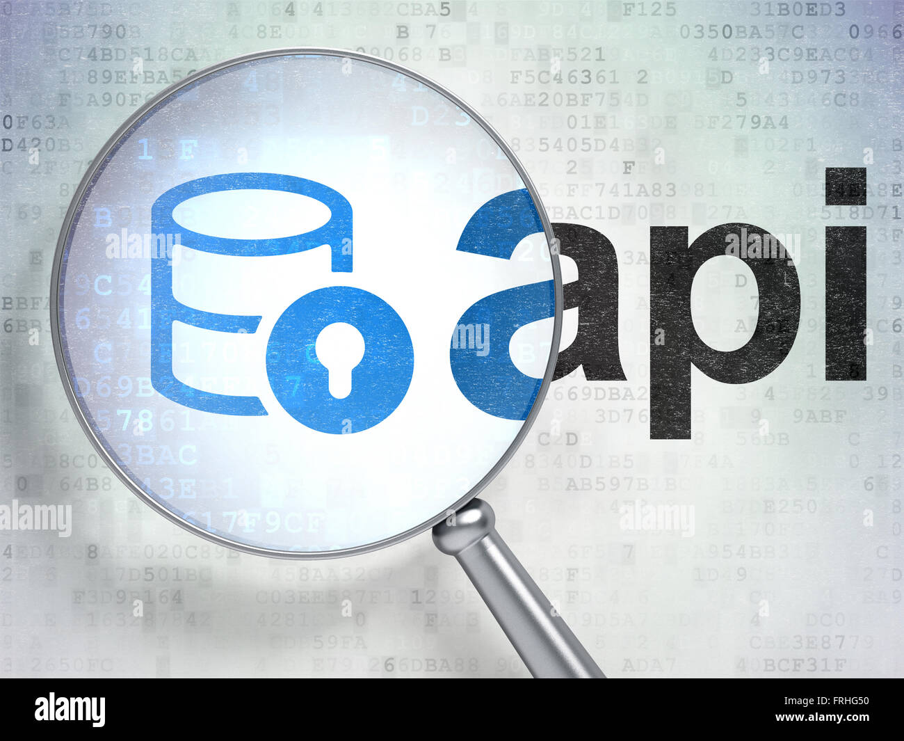 Programming concept: Database With Lock and Api with optical glass ...