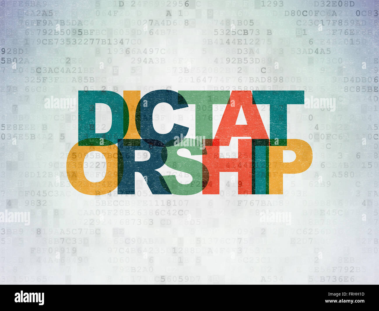 Political concept: Dictatorship on Digital Paper background Stock Photo ...