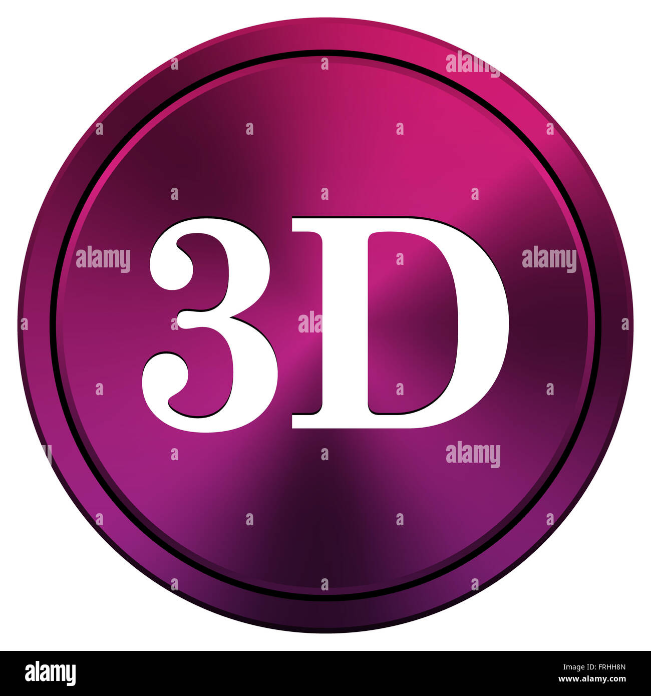 Metallic icon with white design on mauve background Stock Photo - Alamy